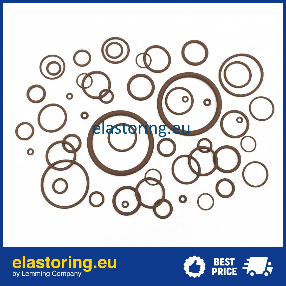 O-ring 8x1 FPM80 BROWN